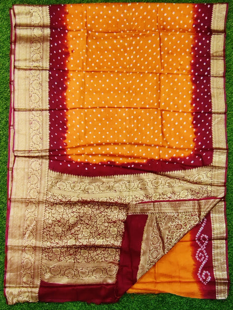 Orange Crepe Georgette 14MR3 – Jabita's Choice